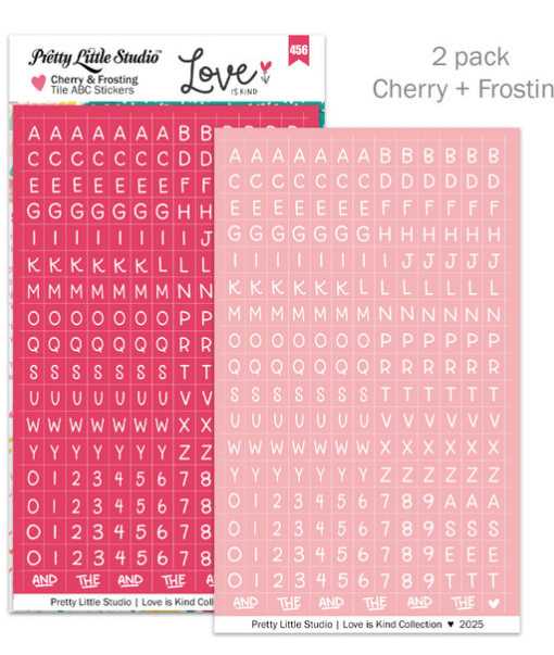 Cherry & Frosting Tile ABC Stickers by Pretty Little Studio | A Place ...