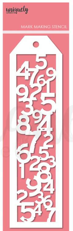 Stacked Numbers Stencil by Uniquely Creative | A Place To Create