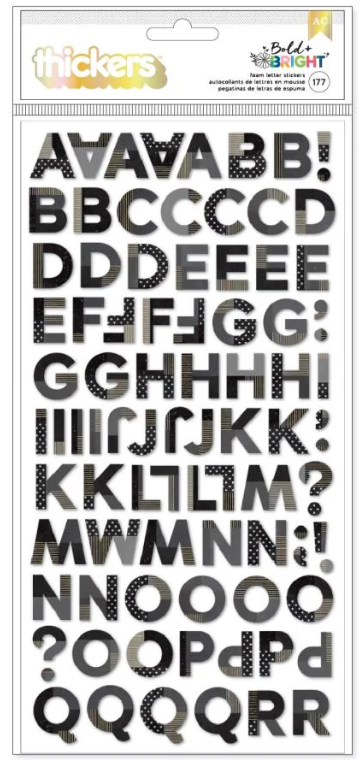 Bold & Bright Alphabet Stickers by Vicki Boutin | A Place To Create