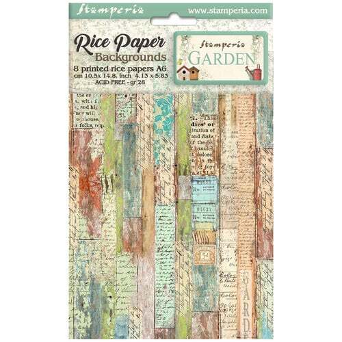 Garden Background A6 Rice Paper by Stamperia | A Place To Create